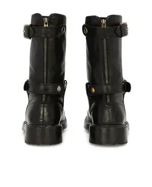 Dolce & Gabbana Bernini Buckled Biker Boots