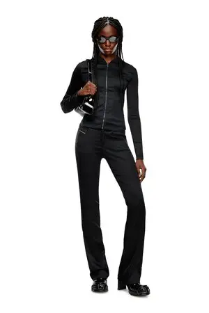 DIESEL® G-oper Rib-knit Stretch Satin Jacket