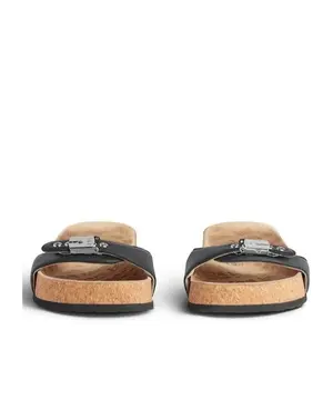 Balenciaga X Scholl Flat Sandals With Buckle Detail