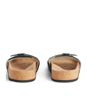 Balenciaga X Scholl Flat Sandals With Buckle Detail