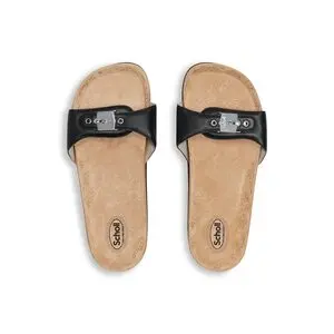 Balenciaga X Scholl Flat Sandals With Buckle Detail