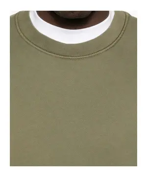 Stone Island Logo Patch Crewneck Sweatshirt - Gray