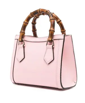 Gucci Small Diana Leather Tote Bag With Bamboo Handle