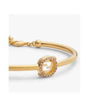 Fendi Everround Embellished Logo Bracelet