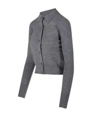 Max Mara Medeola Knitted Cardigan - Gray