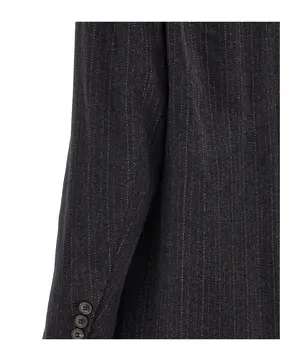 Isabel Marant Étoile Lexana Double-breasted Pinstripe Coat - Black