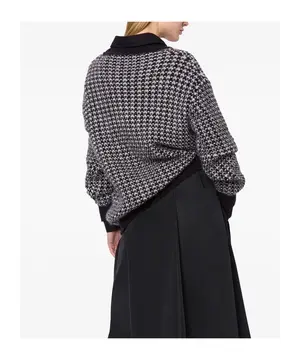 Alberta Ferretti Oversized V-neck Jumper