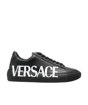 Versace Greca Logo Sneakers - Black
