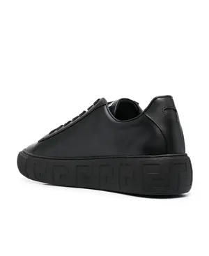 Versace Greca Logo Sneakers - Black