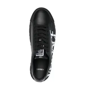 Versace Greca Logo Sneakers - Black