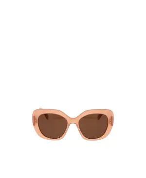 Celine Butterfly Frame Sunglasses With Triomphe Plaque - Orange