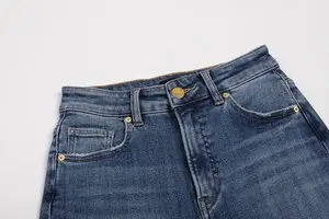 LIUREGALI Straight Leg Zipper Jeans