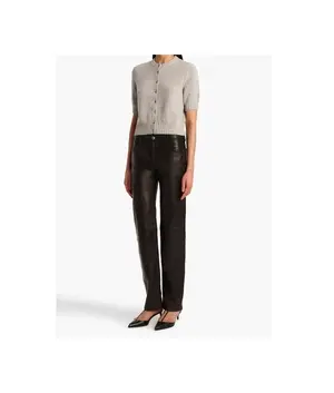 Khaite Nora Short-sleeved Cardigan - Grey