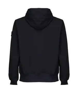 Stone Island Hooded Jacket With Logo Patch