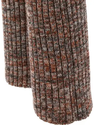Chloé Ribbed Knit Bell-bottom Trousers