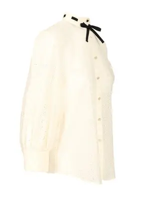 Valentino Garavani Embellished Bow Detail Shirt