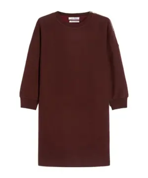 Max Mara Wool And Cashmere Jersey Dress - Cherry