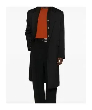 Saint Laurent Crew Neck Long Sleeve Sweater - Brown