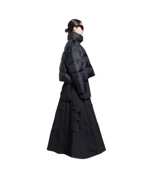 Balenciaga Allover Logo Bb Puffer Jacket