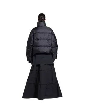 Balenciaga Allover Logo Bb Puffer Jacket