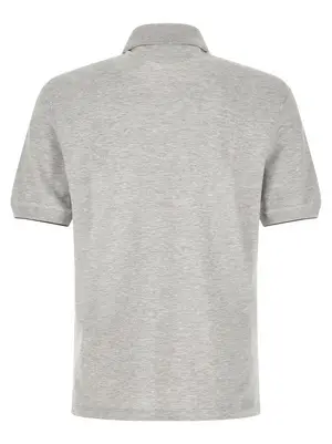 Brunello Cucinelli Logo Detailed Short-sleeved Polo Shirt - Grey