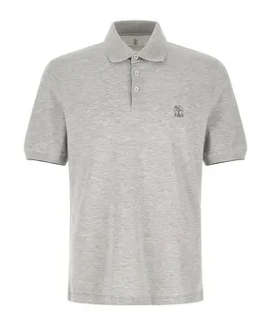 Brunello Cucinelli Logo Detailed Short-sleeved Polo Shirt