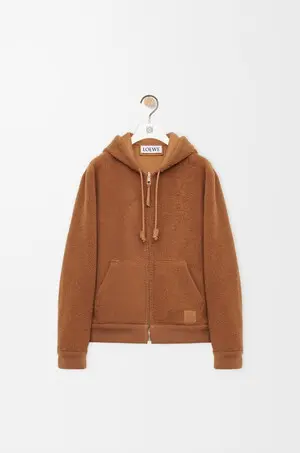 Loewe Hooded Reversible Leather Jacket - Brown