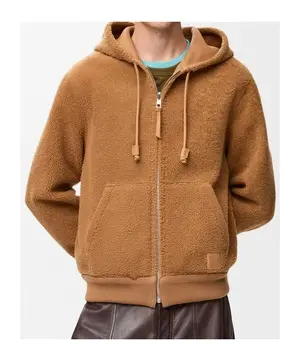 Loewe Hooded Reversible Leather Jacket - Brown