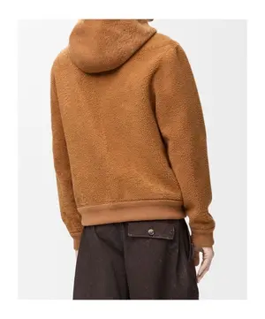 Loewe Hooded Reversible Leather Jacket - Brown