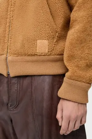 Loewe Hooded Reversible Leather Jacket - Brown
