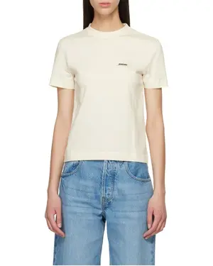 Jacquemus Le T-shirt Gros Grain T-shirt - Light Beige