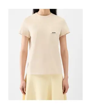 Jacquemus Le T-shirt Gros Grain T-shirt - Light Beige