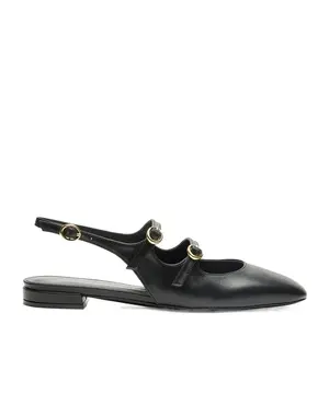 STUART WEITZMAN Benni Mj Slack-heeled Shoes - Black