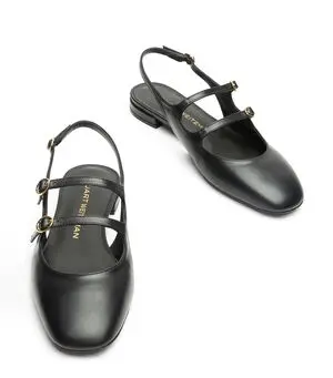 STUART WEITZMAN Benni Mj Slack-heeled Shoes - Black