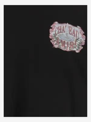 Amiri Logo-printed Crewneck T-shirt - Black