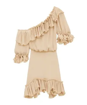 Saint Laurent Off The Shoulder Day Dresses