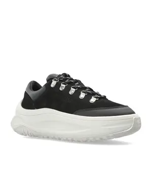 Moon Boot Low Top Sneakers With Thick Sole - Black