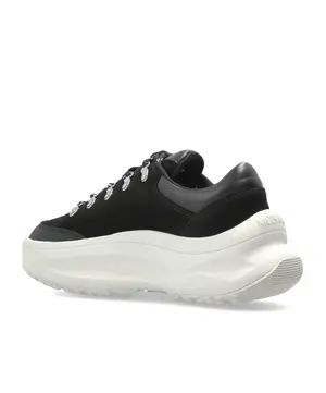 Moon Boot Low Top Sneakers With Thick Sole - Black