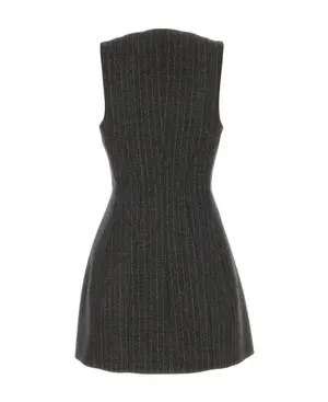Stella McCartney Sleeveless Double-breasted Pinstripe Dress
