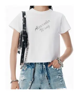 Alexander Wang Logo Embellished Crewneck T-shirt