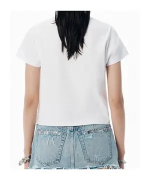 Alexander Wang Logo Embellished Crewneck T-shirt