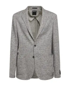 Zegna Textured Single-breasted Blazer