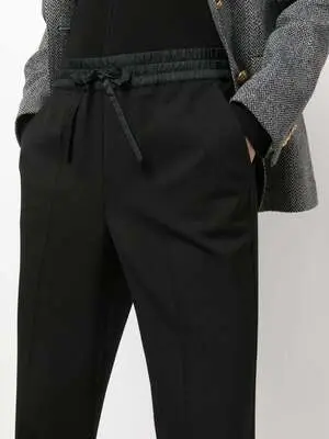 P.a.r.o.s.h Drawstring Straight-leg Trousers - Black