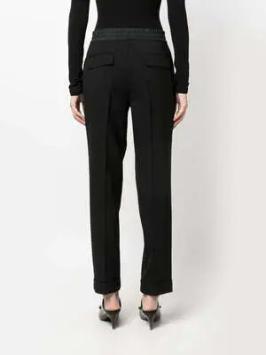 P.a.r.o.s.h Drawstring Straight-leg Trousers - Black