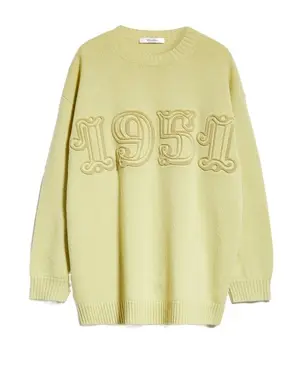 Max Mara Wool And Cashmere Interwoven Letter Pullover - No