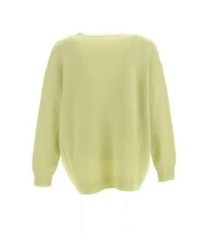 Max Mara Wool And Cashmere Interwoven Letter Pullover - Nude