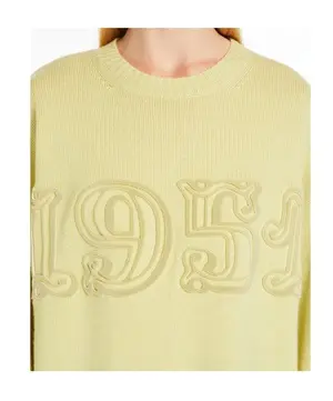 Max Mara Wool And Cashmere Interwoven Letter Pullover - Nude