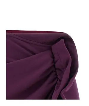Dries Van Noten Asymmetric Jersey Midi Skirt