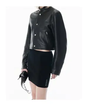 Alexander Wang Logo-patch Knitted Mini Skirt - Black