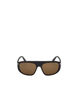 TOM FORD Rectangle Frame Sunglasses - Black